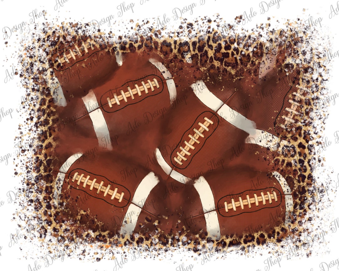 Leopard American Football Distressed Background Png Design, American ...