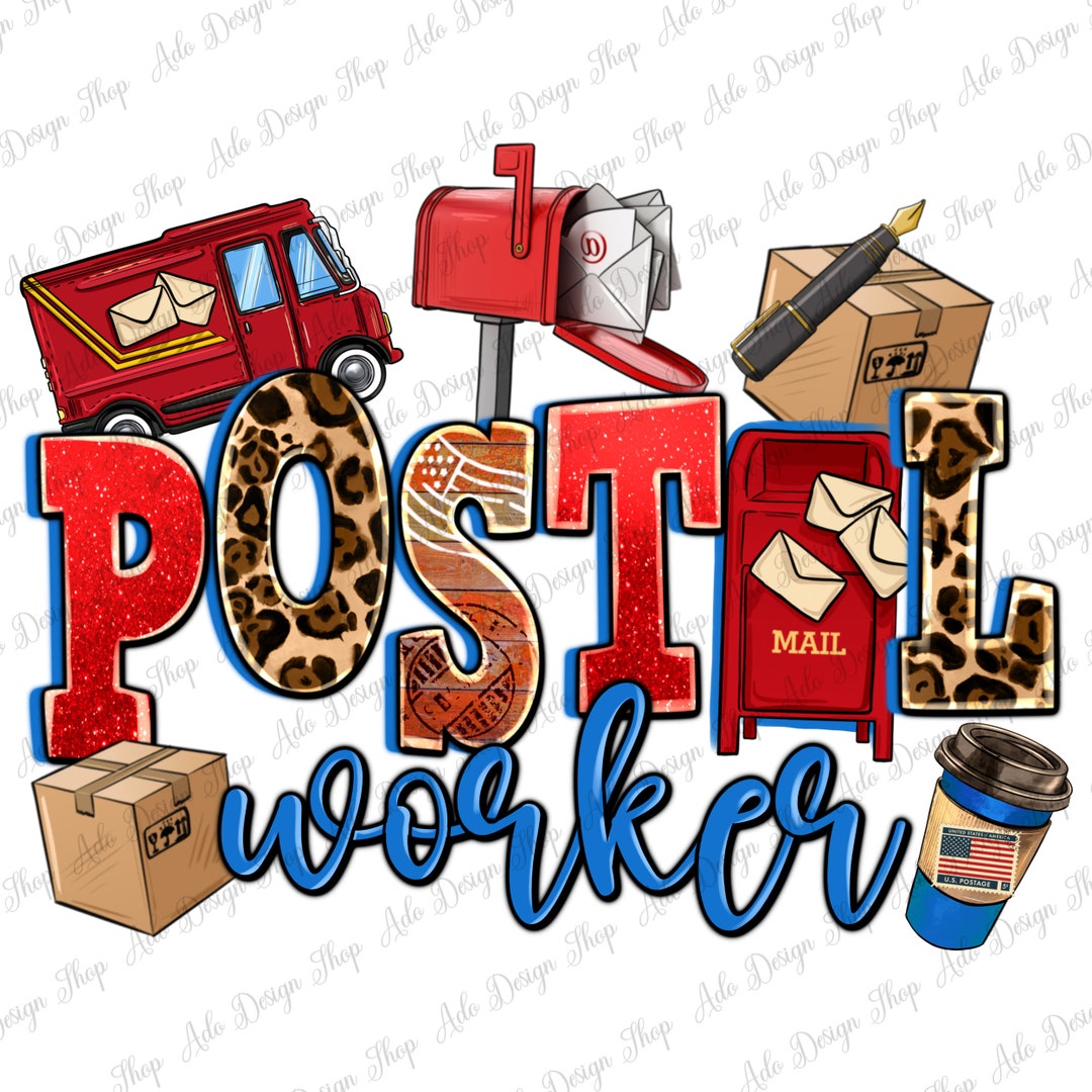 Postal Worker Png Sublimation Design Download, Western Postal Png ...