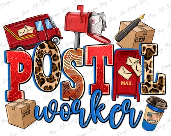 Bald Black Man Bearded Postal Life Png Sublimation Design Download ...