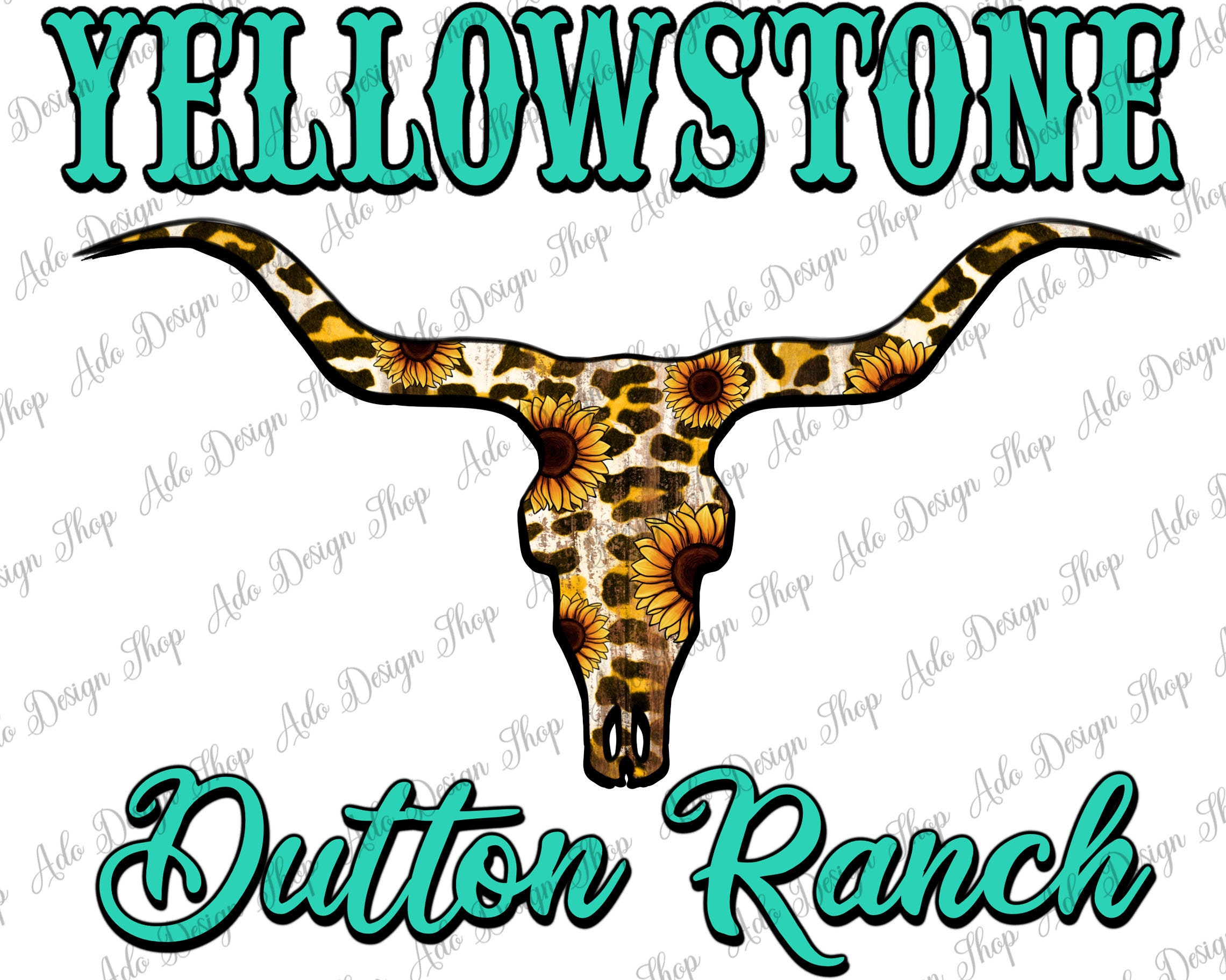 Bull Skull Yellowstone Png Yellowstone Dutton Ranch Png Bull Etsy