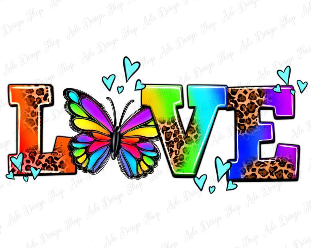 Pride Love Butterflies Png Sublimation Design Download, LGBTQ Png, Love ...