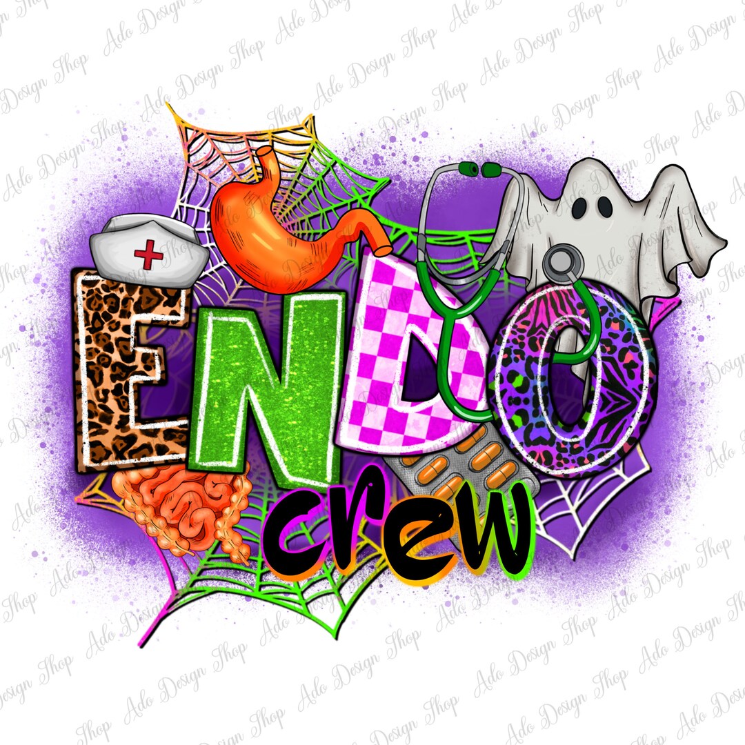 ENDO Crew Png Sublimation Design Download, Happy Halloween Png, Spooky ...