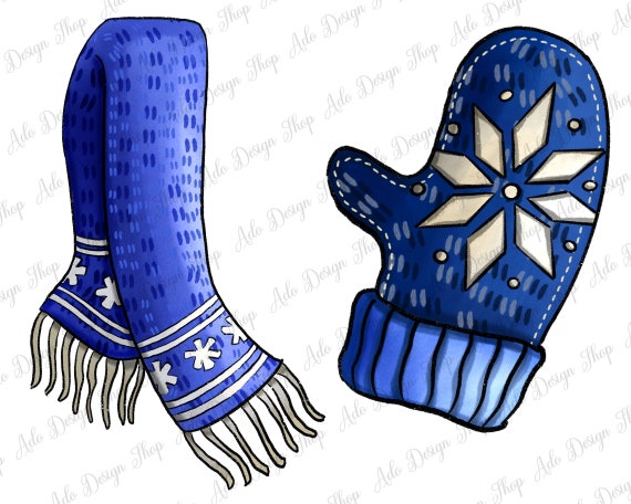 Winter Hat And Gloves Clipart
