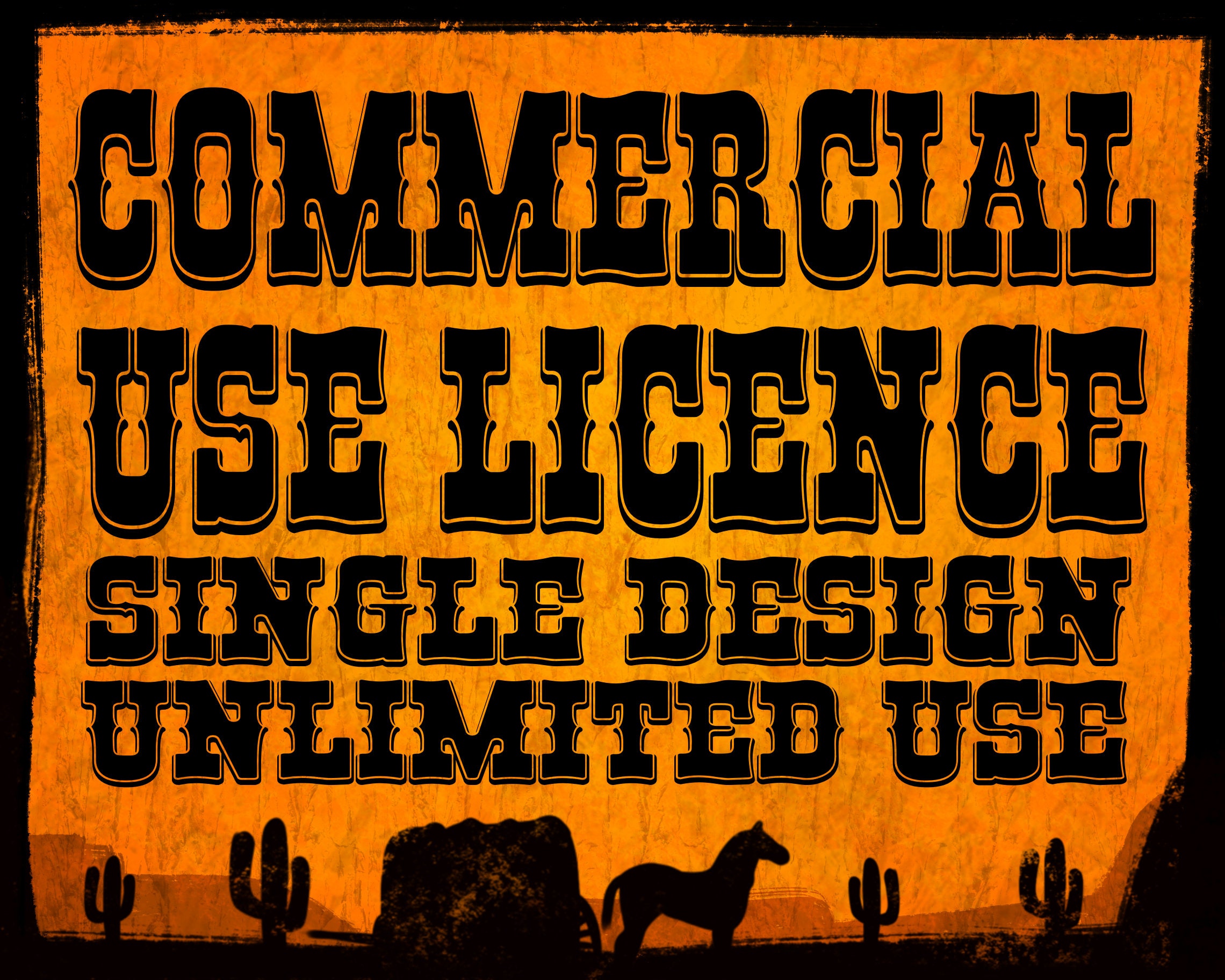 Commercial Use License Single Design Unlimited Use - Etsy