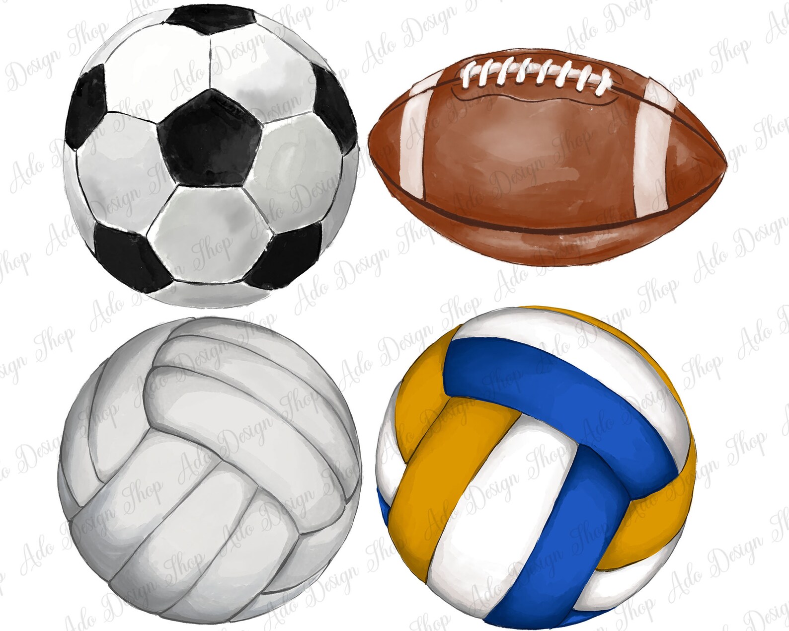 Ball Bundle Png,basketball Png, Soccer Png, Football Png, Volleyball ...