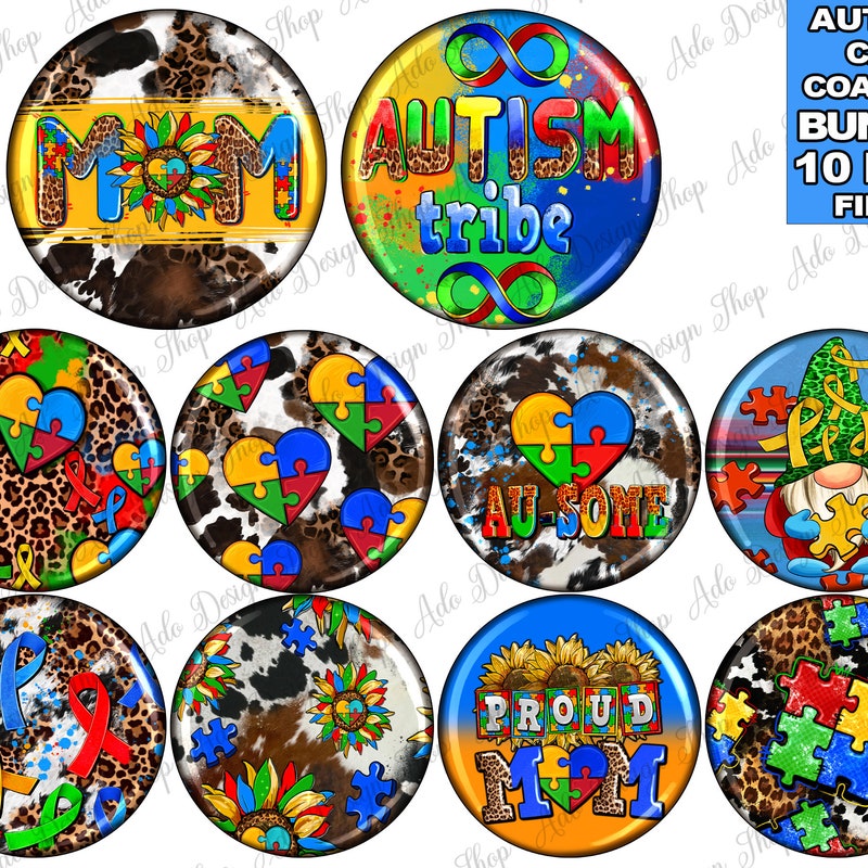 Autism Car Coaster Png - Etsy