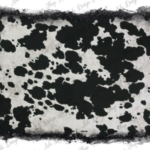 Cowhide Pattern Distressed Background Png Design Bundle, Cowhide Png ...
