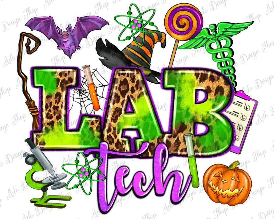 Halloween Lab Tech Png Sublimation Design Download, Lab Technician Png ...