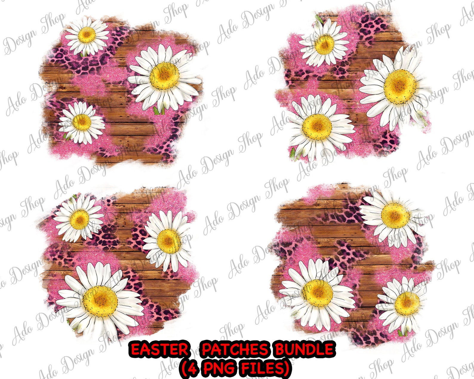 Easter Patches Png Sublimation Design Bundle, Easter Sublimation Png ...