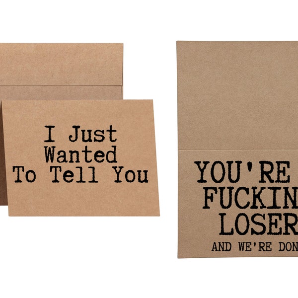 Loser Card - Etsy