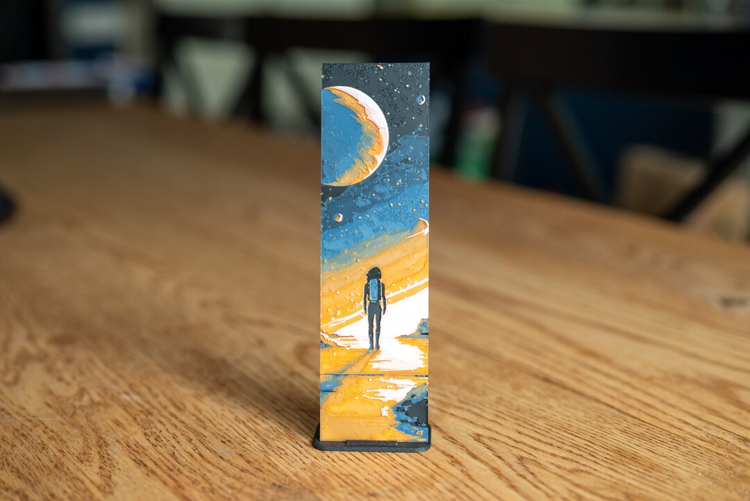 Space Scene Sci Fi Bookmark 3D Printed Unique Bookmark Perfect Gift for ...