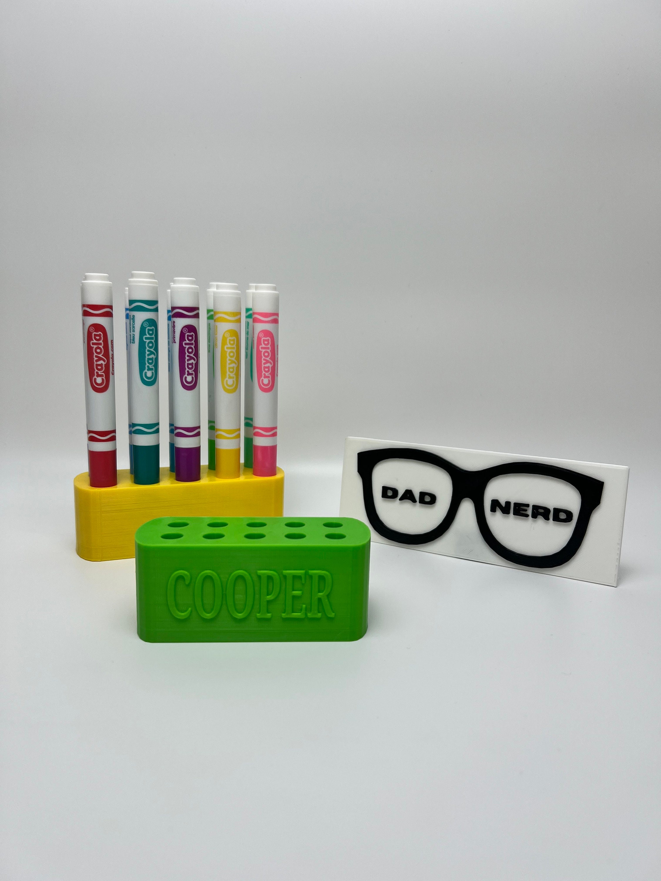Personalized or Plain Marker Cap Holder Broad Line Crayola (two Row) - Etsy