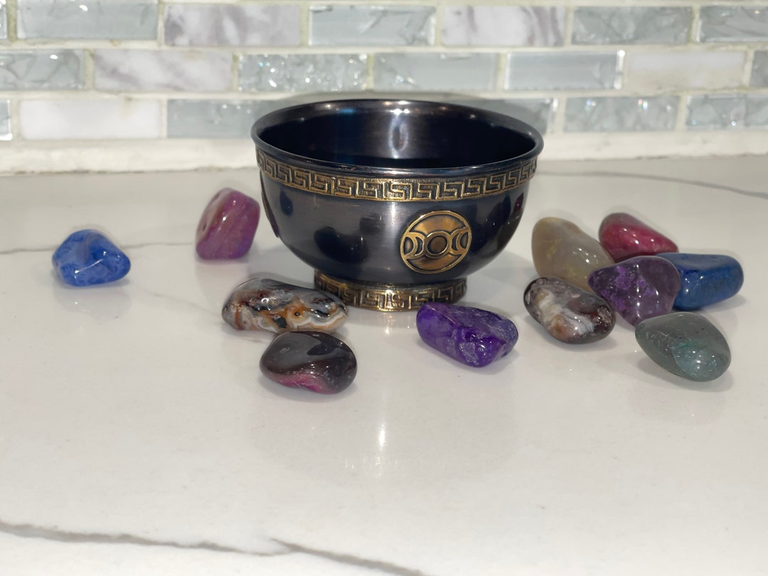 Purple Moon Bowl for Offerings, Stimulates Energy and Psychic Abilities ...
