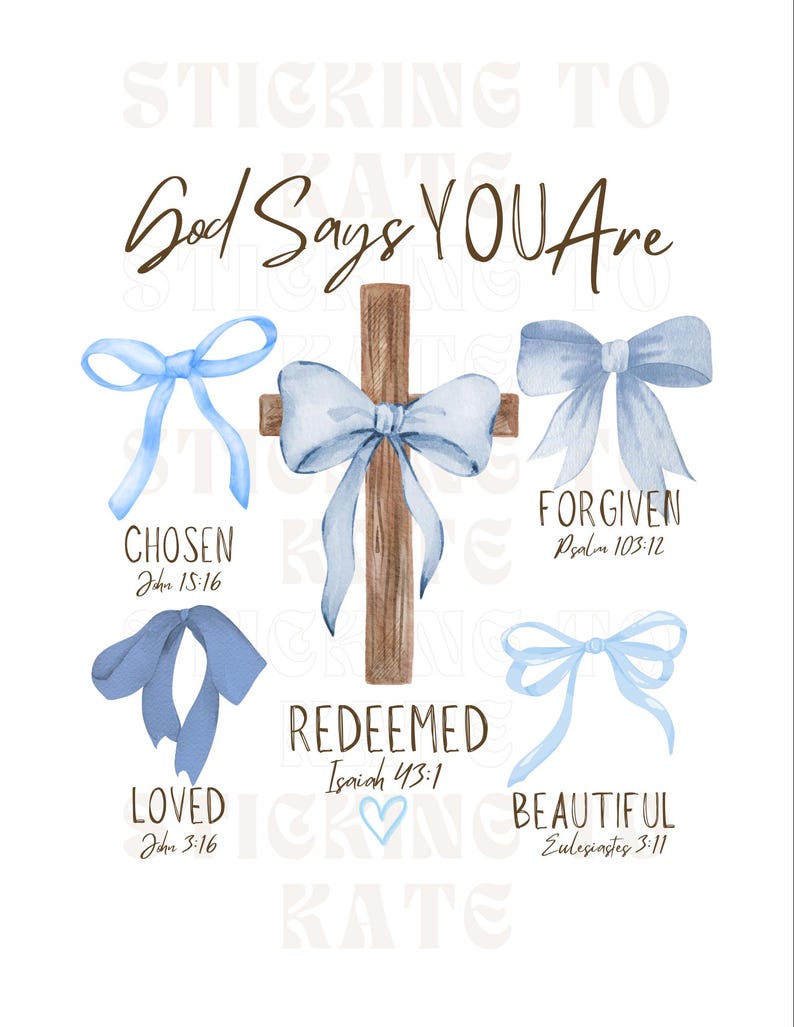 Christian Bow Design (PNG File) - Etsy