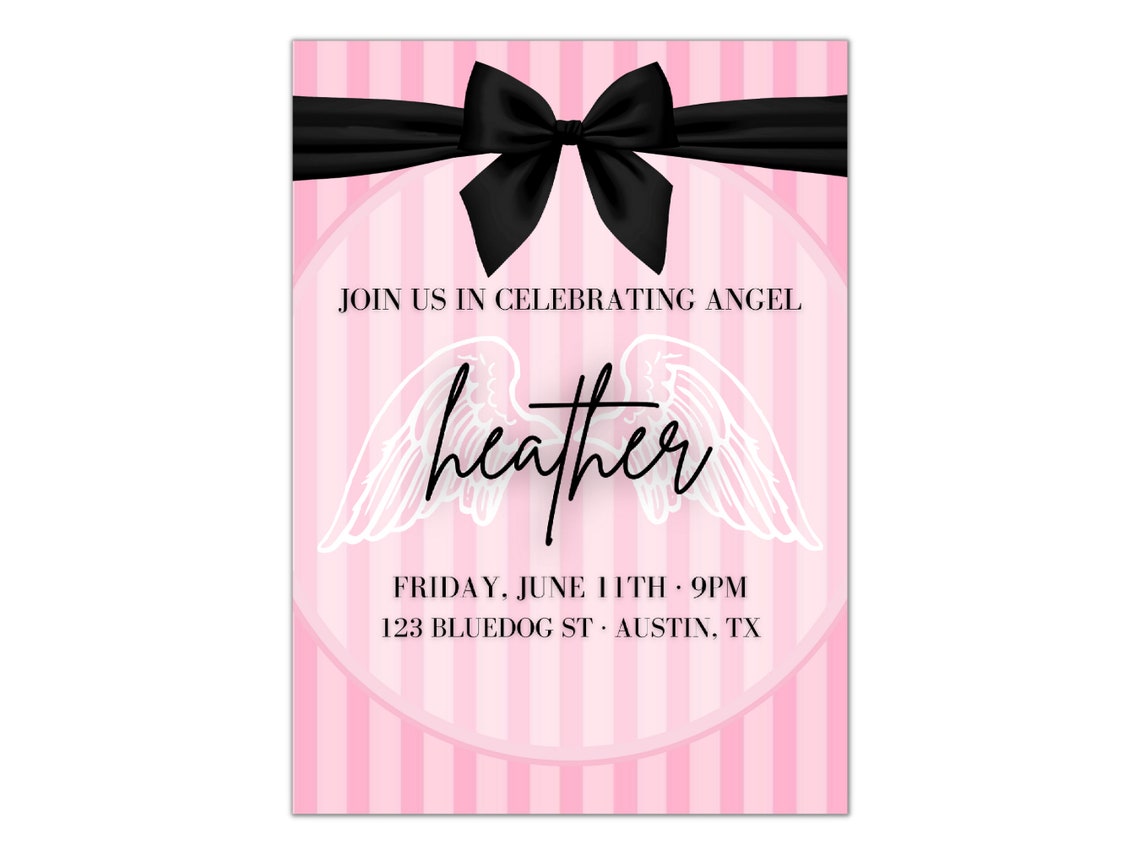 Victoria's Secret Invitation - Birthday - Bachelorette - Enagement ...