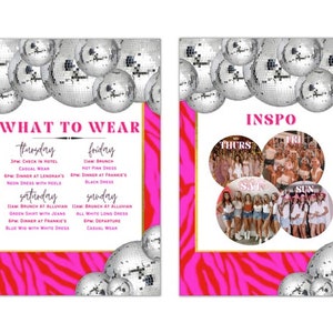 Editable Miami Beach Invitation and Itinerary, Miami Beach Bachelorette ...