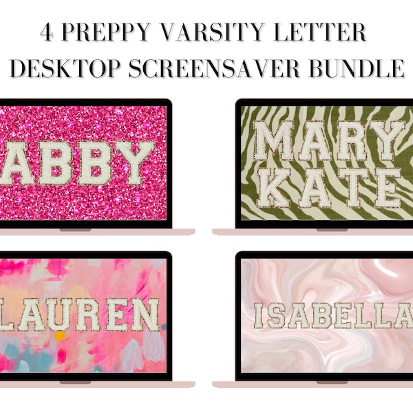 Letter Preppy Wallpaper - Etsy