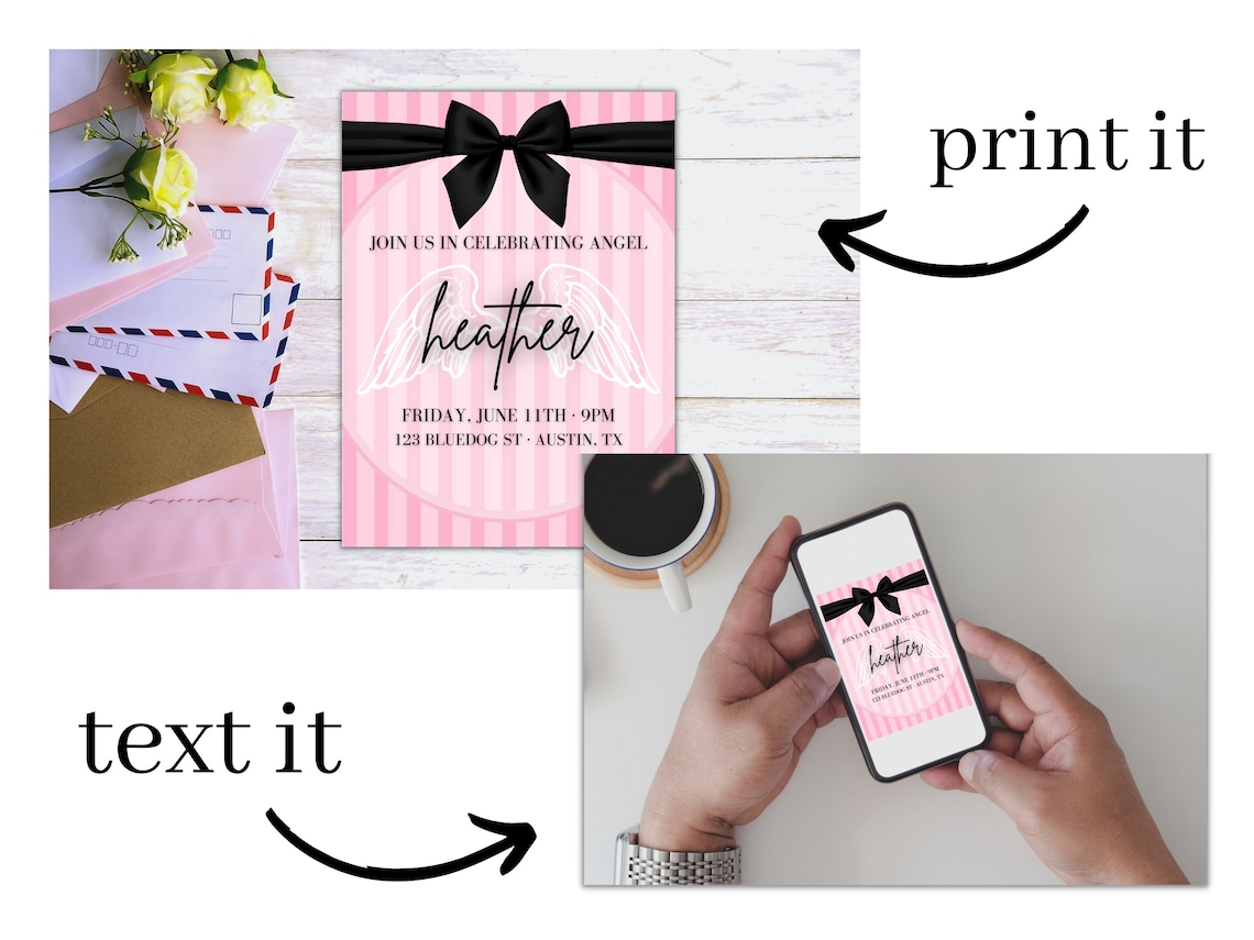 Victoria's Secret Invitation Birthday Bachelorette - Etsy