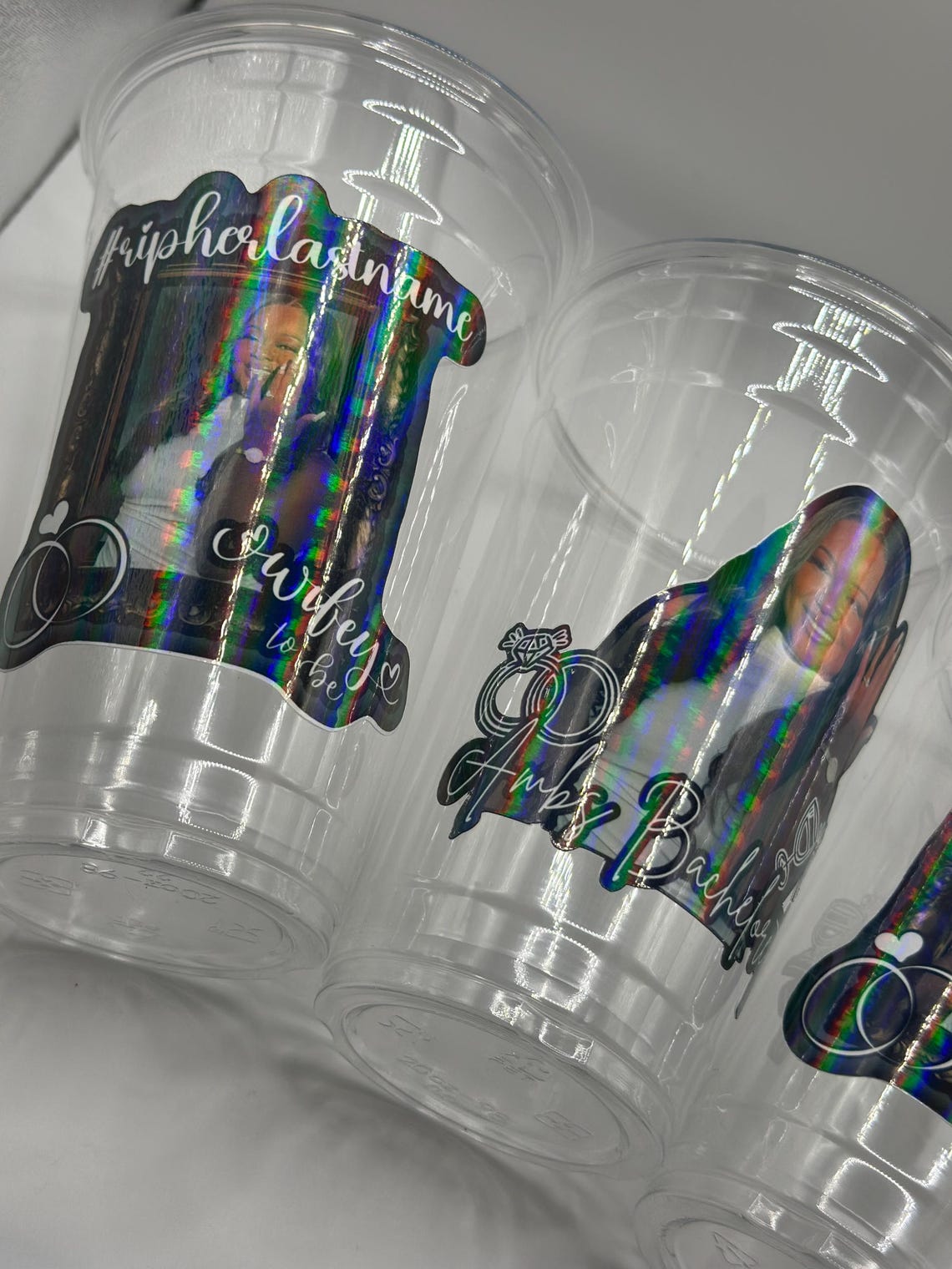 Custom Clear 20oz Photo Party |personalized Name Cups |event Cups for ...