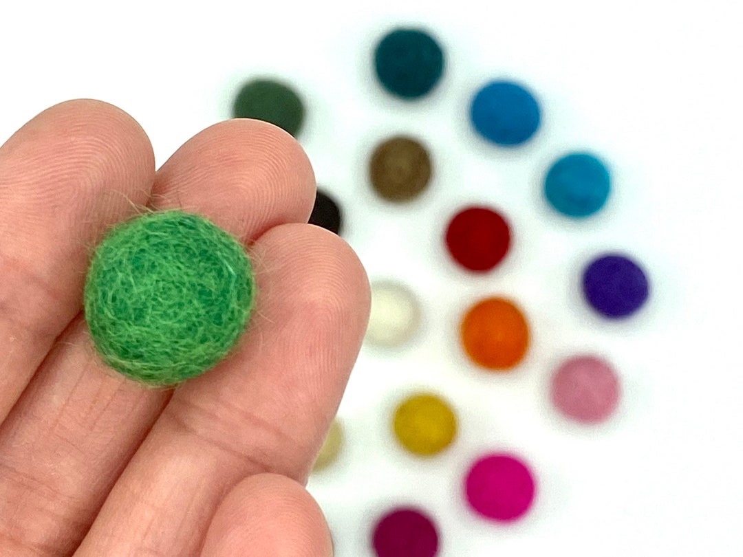 Felt Pom Poms, 15mm Felt Balls, 10 Pack - Available in 19 Colors - Etsy