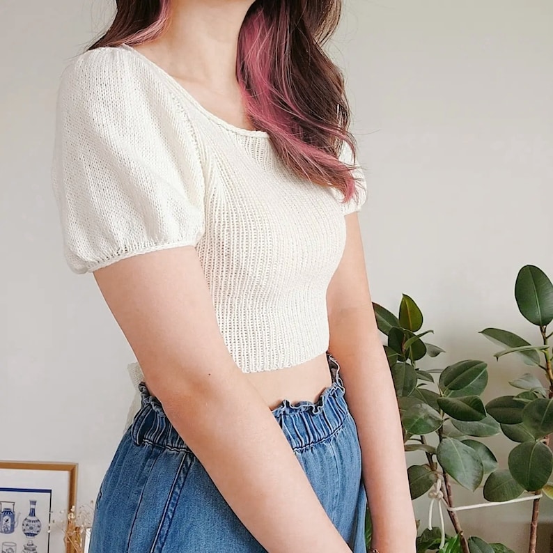 Another Summer Open Back Top Knitting Pattern - Etsy