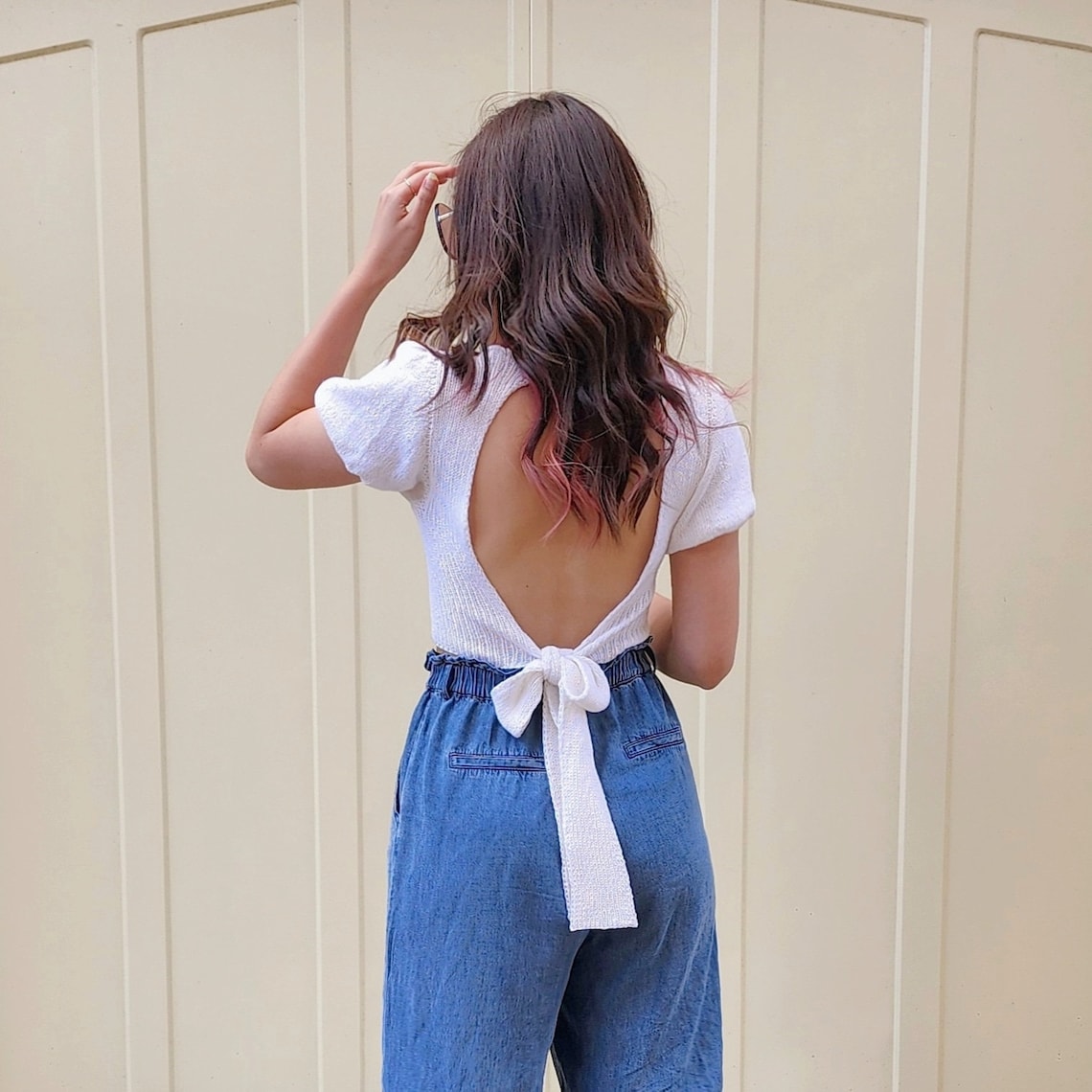 Another Summer Open Back Top - Knitting Pattern - Etsy