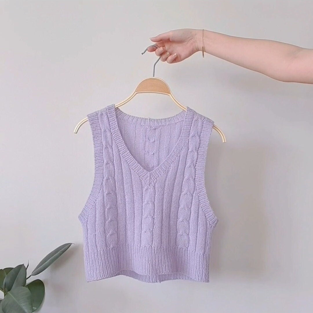 Another Cable Vest Knitting Pattern - Etsy