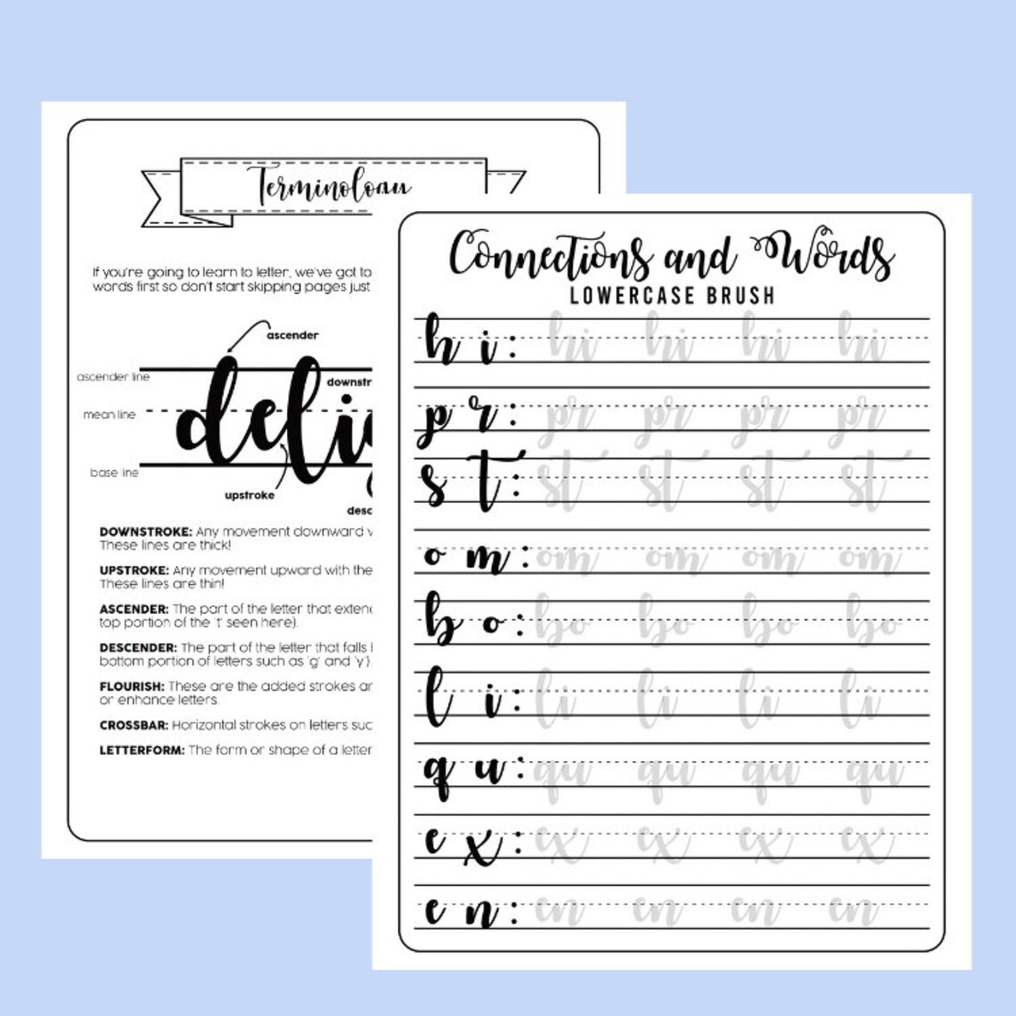 Calligraphy Practice Sheets | Printable Handwriting Practice Sheets for ...