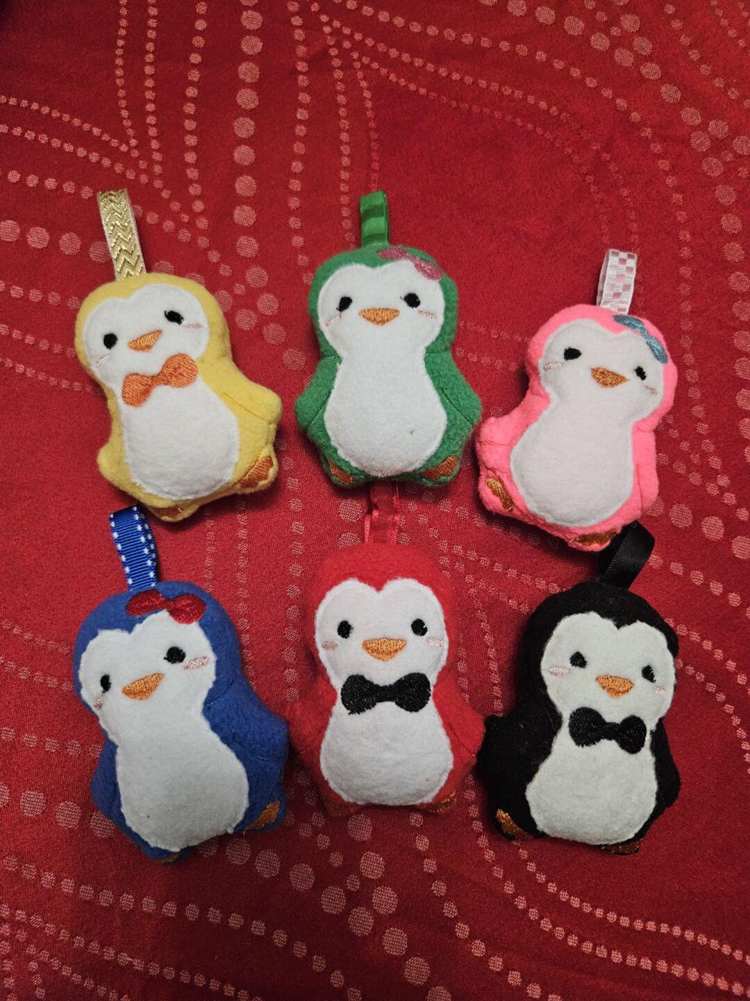Penguin Plush Keychains - Etsy