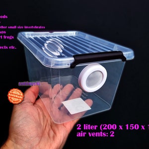 Isopod Enclosure Air Vent W/ Ultra Fine Mesh Millipedes, Mantis ...
