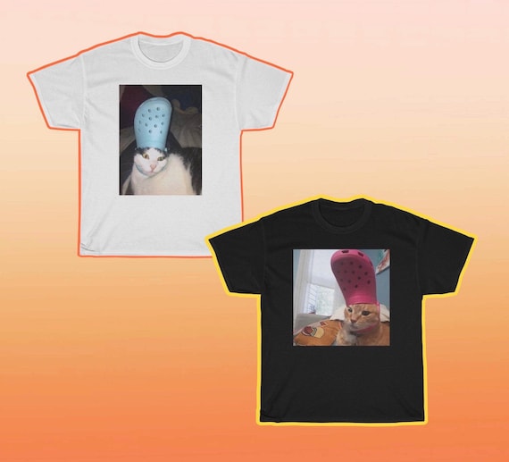 Matching Cat With Crocs T-shirts | Etsy