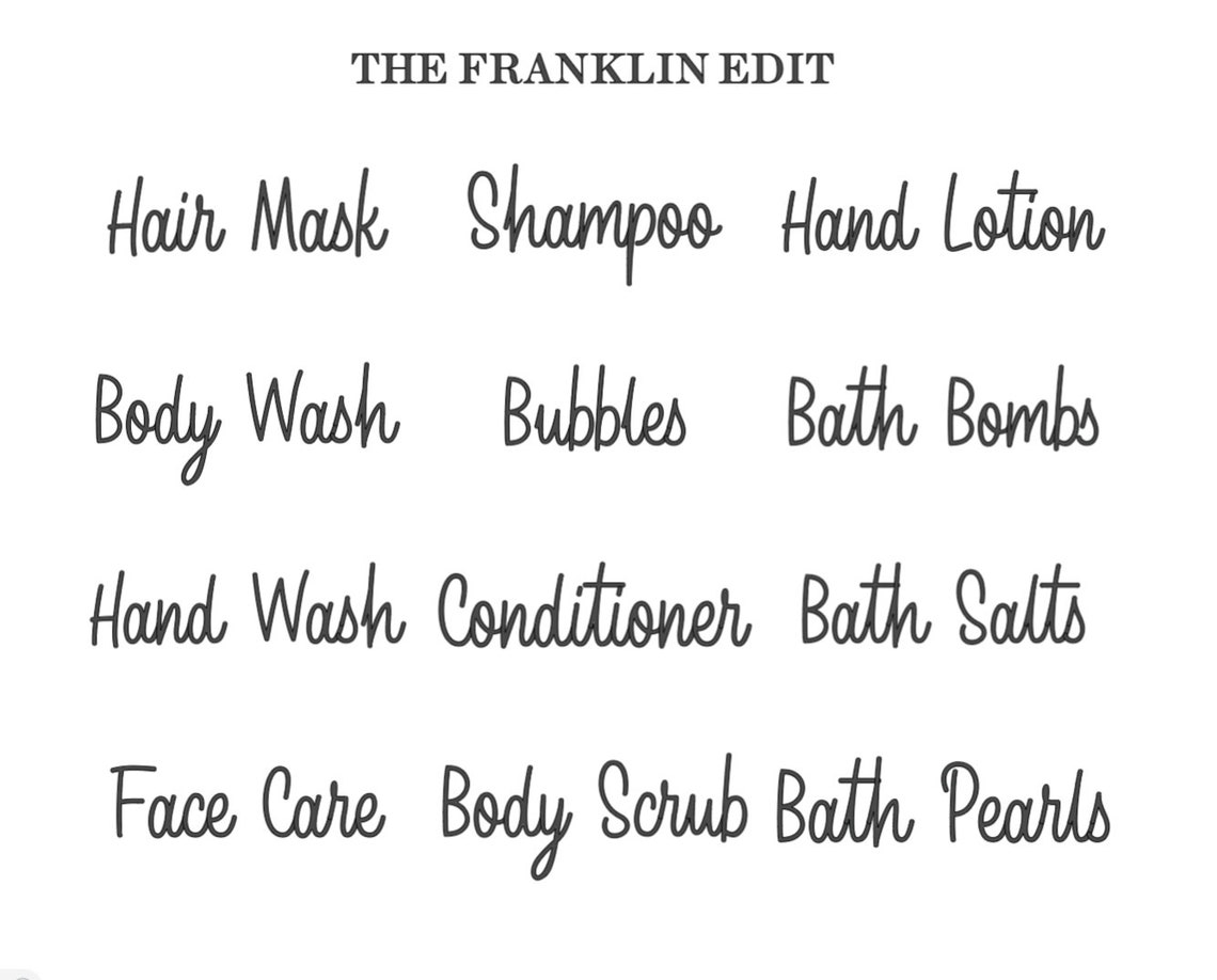 The Home Edit | Bathroom Lables | the Container Store | Labels ...