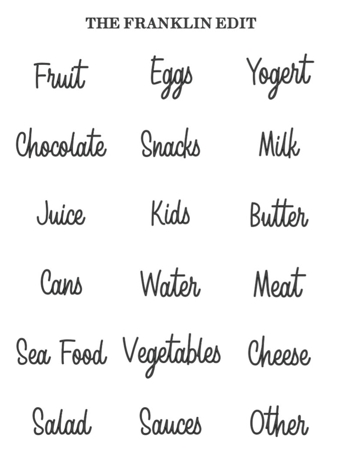 The Home Edit | Customise Your Own Labels | the Container Store ...