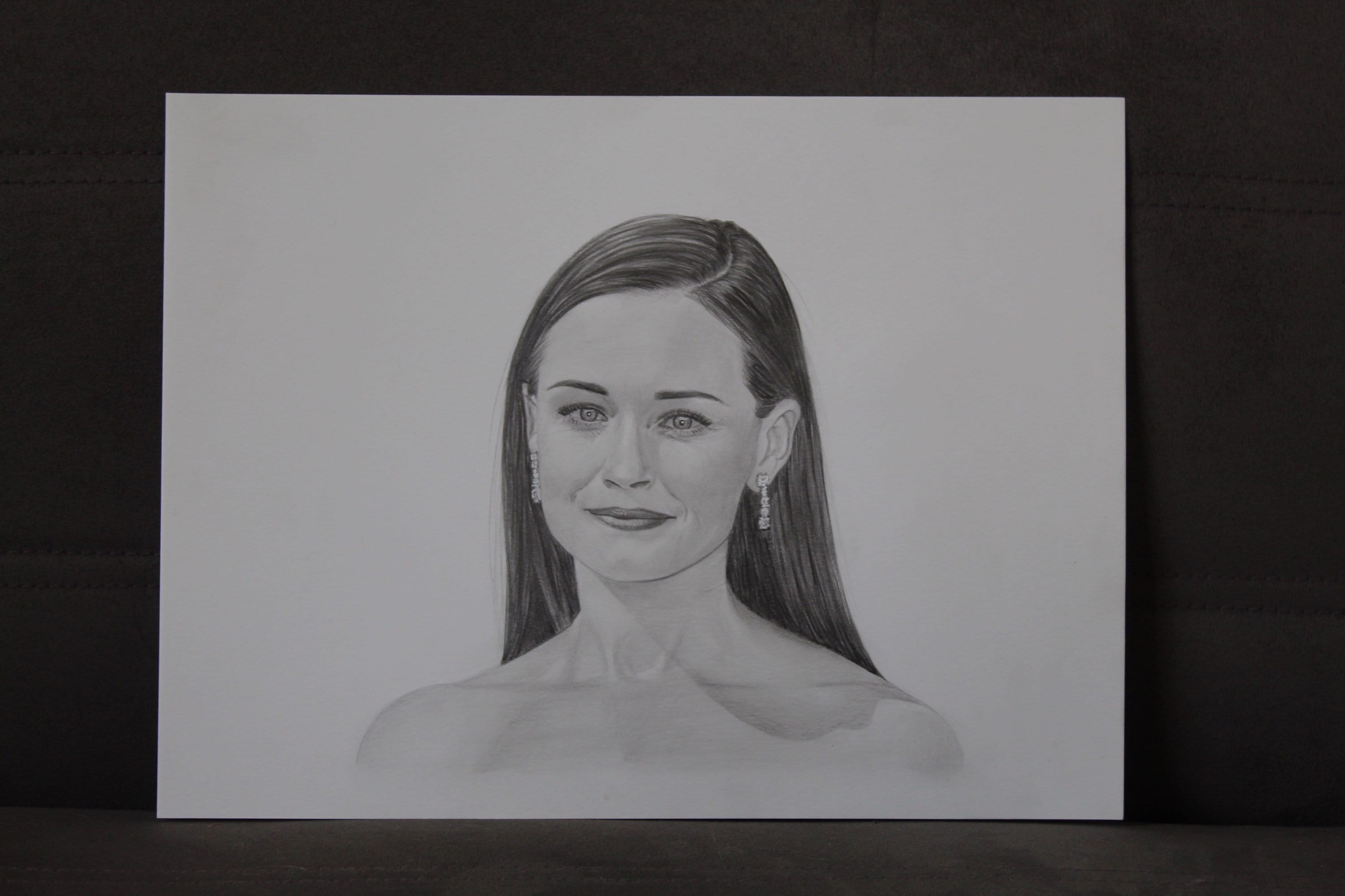 Alexis Bledel Rory Gilmore Portrait Graphite Realism Drawing - Etsy UK