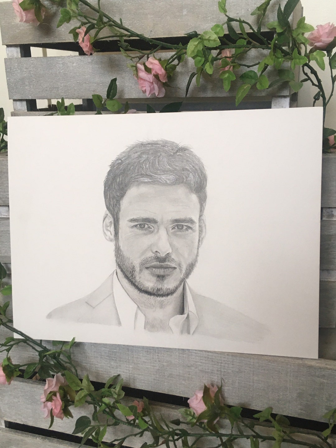 Richard Madden Game of Thrones Portrait Graphite Realism Drawing ...