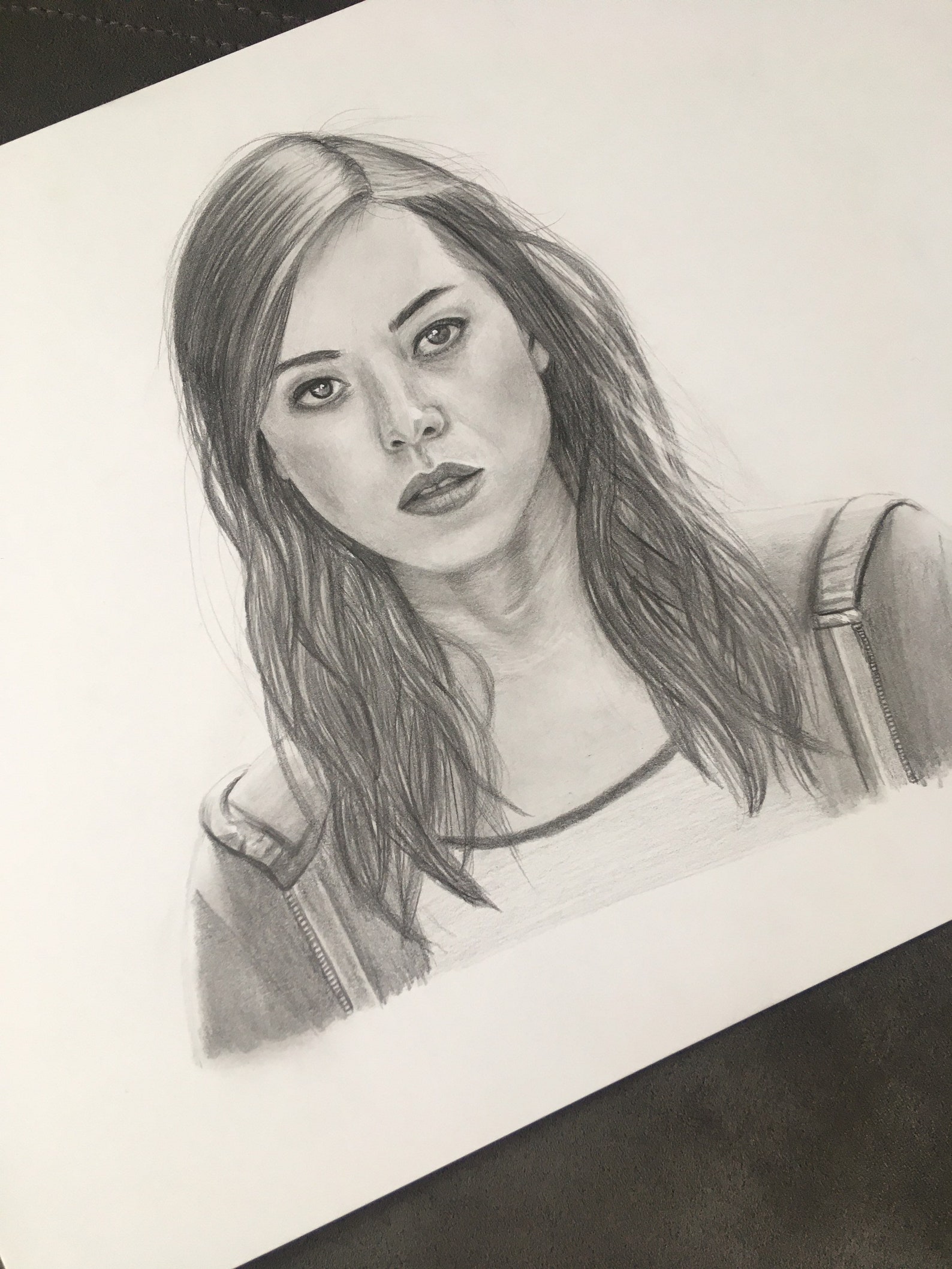 April Ludgate Dwyer Aubrey Plaza Parks and Recreation Pencil Portrait ...