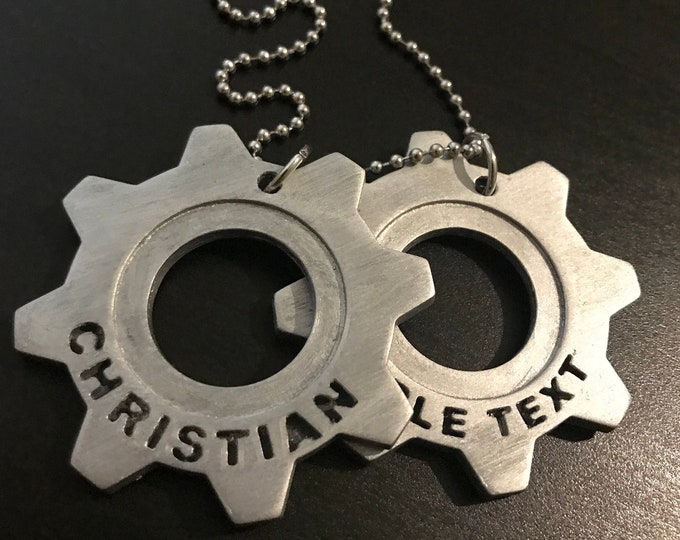 Cog and Gear Tags Custom Named - (3D Printed) - Etsy