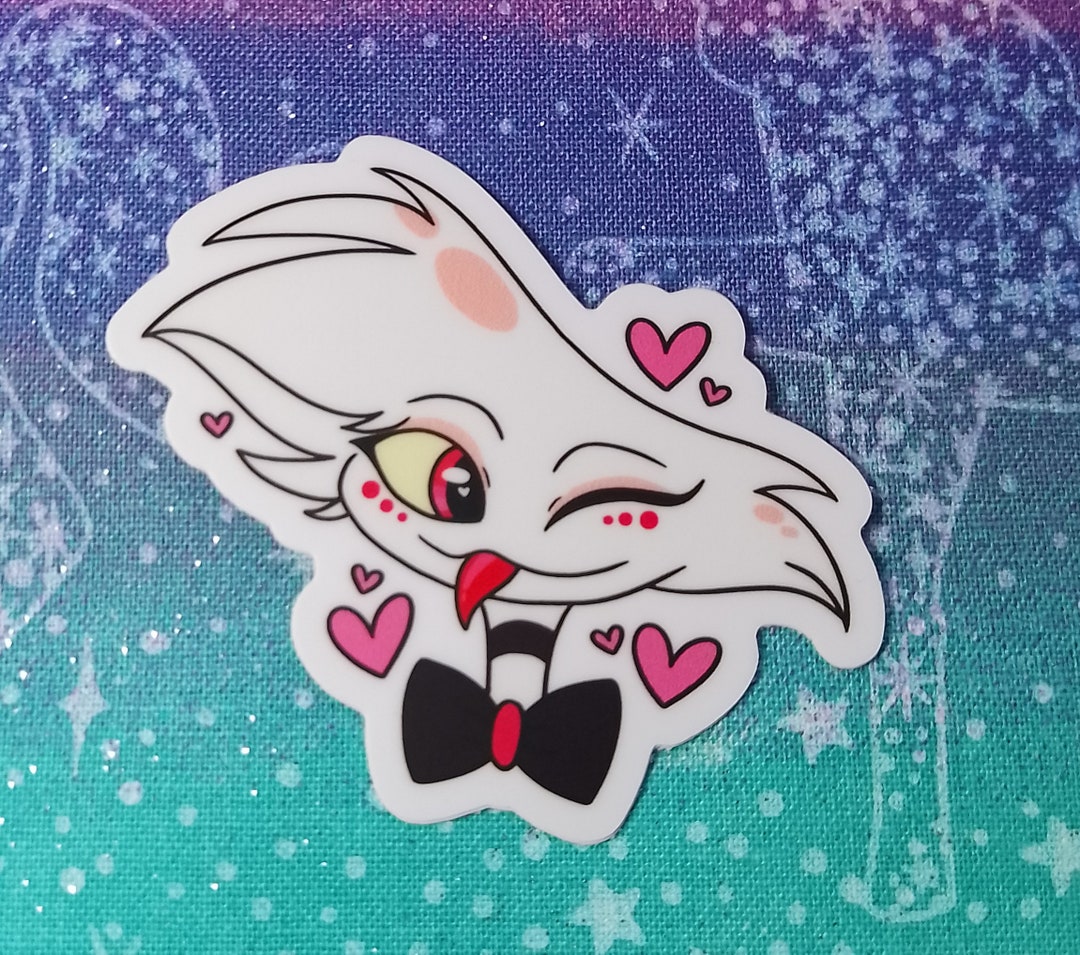 Hazbin Hotel: Angel Dust Sticker - Etsy
