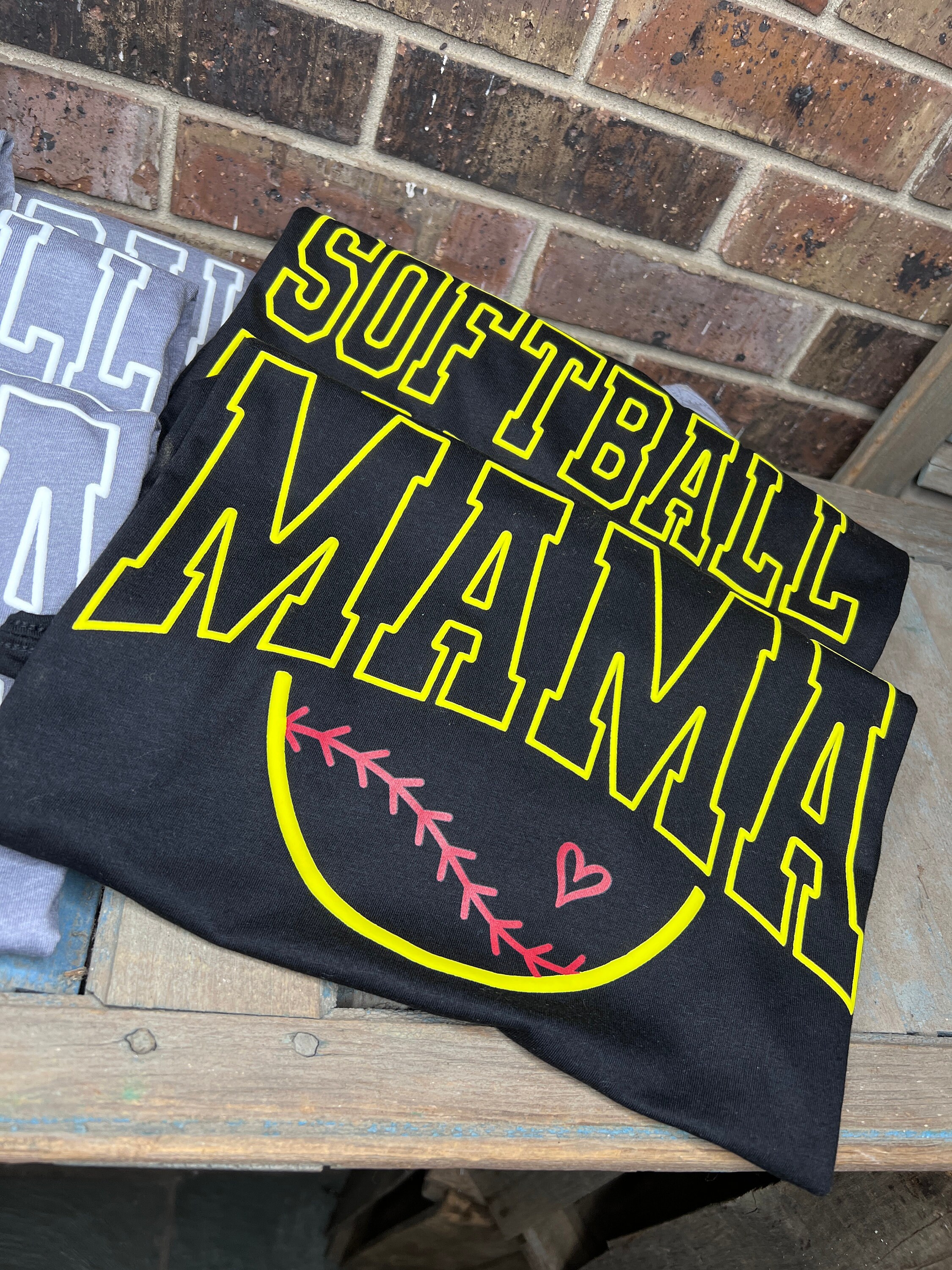 Softball Mama 3D Puff Print Softball Puffy Shirt - Etsy