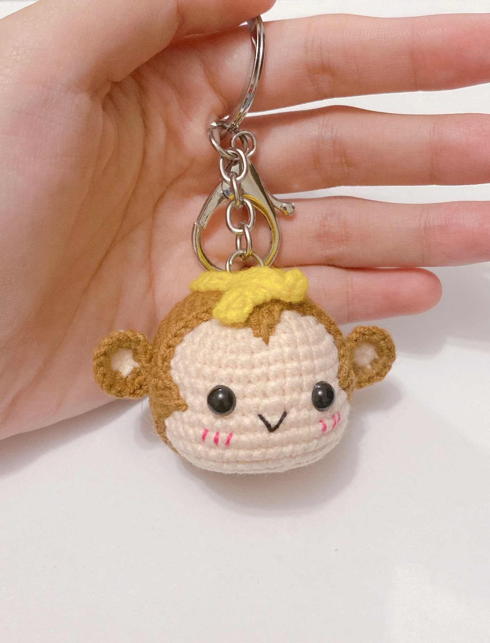 Animal Keychains, Crochet Keychains, Amigurumi Keychain, Monkey ...