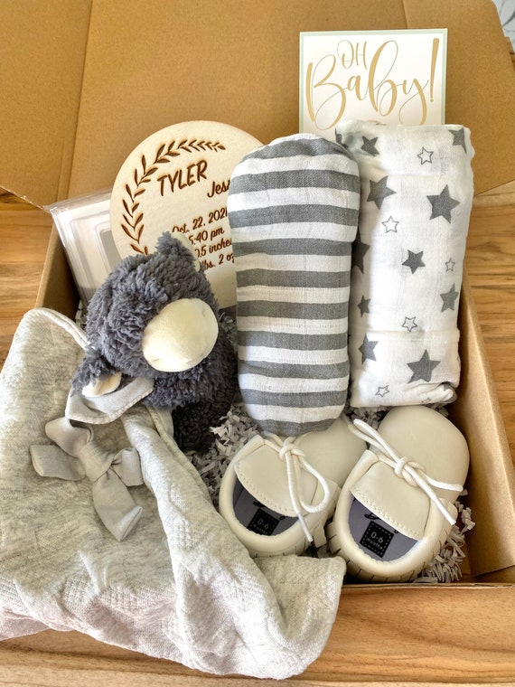 New Parents Present Welcome Baby Gift Box Lamb Lovey | Etsy