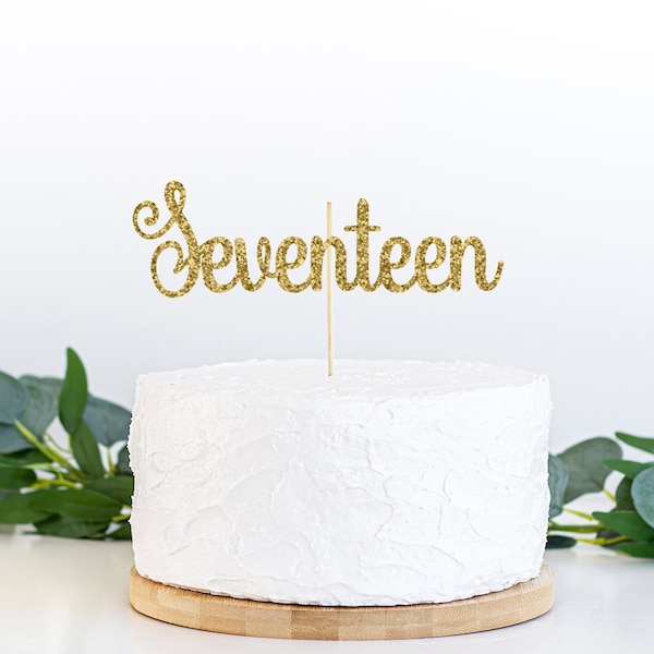 17th Cake Topper Svg - Etsy Australia