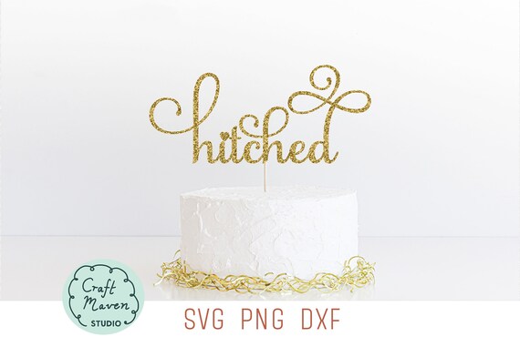 Just Hitched Cake Topper