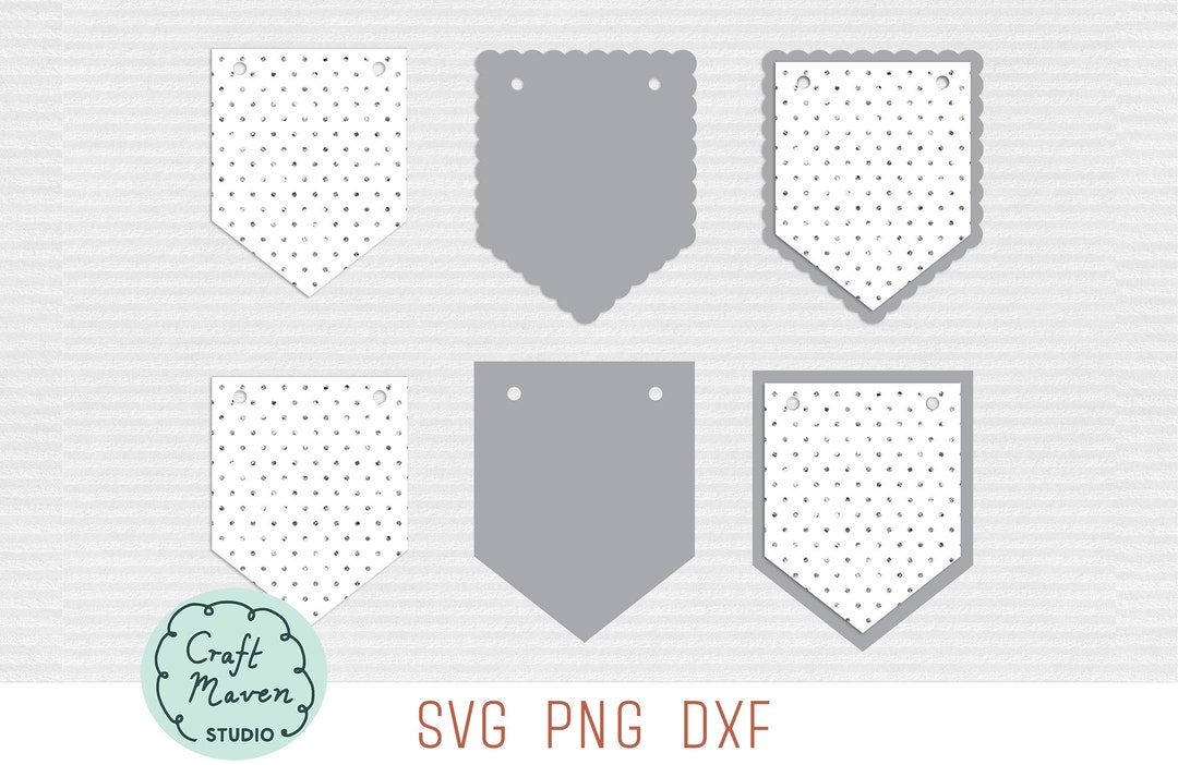 Pennant Shape Svg Svg Pennant Flag Bunting Template - Etsy