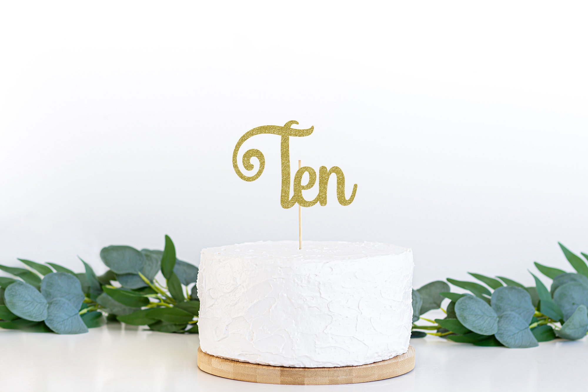 Tenth Birthday Cake Topper SVG Ten Cake Topper SVG Happy - Etsy