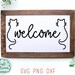Welcome Sign for Cat Lovers Svg, Cat Welcome Sign Svg, Front Porch Sign ...