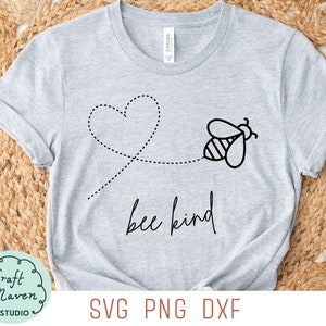 Bee Kind Svg Inspirational Quotes Svg Files Womens Tshirt - Etsy Canada