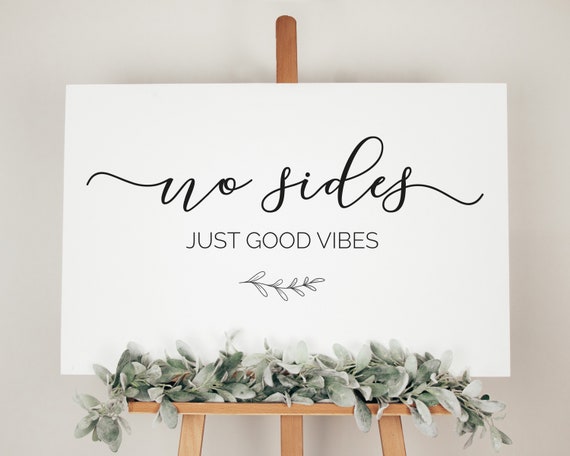 No Sides Just Good Vibes SVG Pick a Seat Not a Side SVG | Etsy