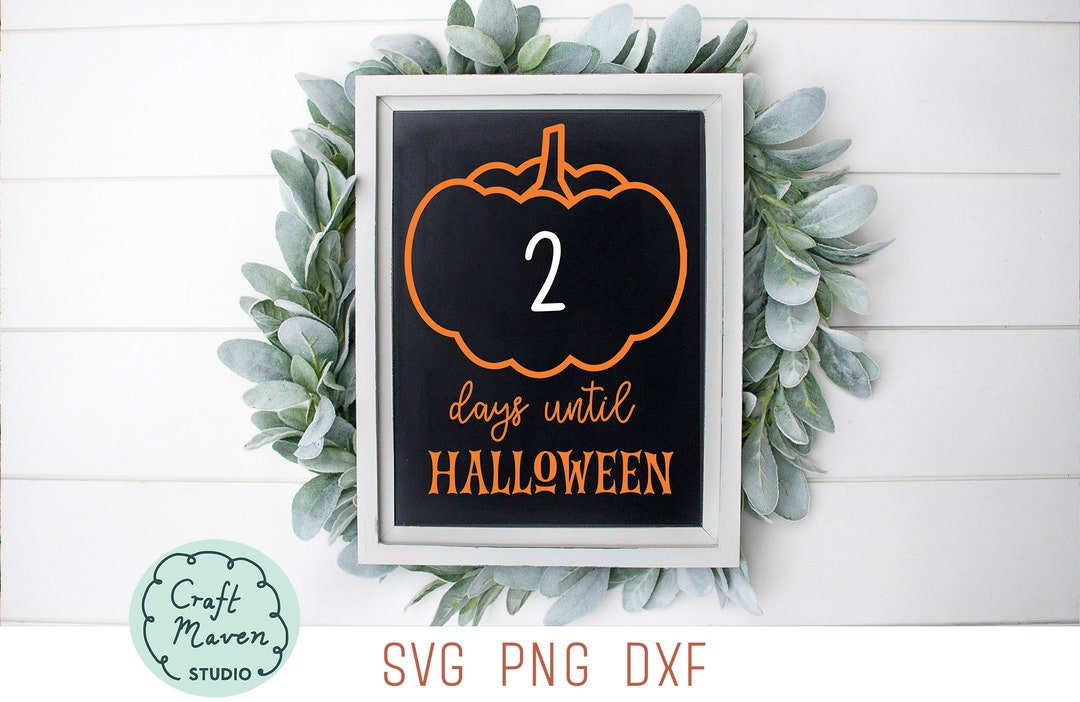 Halloween Countdown Svg, Halloween Countdown Calendar Svg, Halloween ...