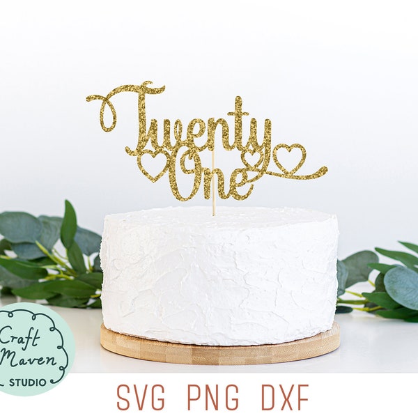 21 Cake Topper - Etsy